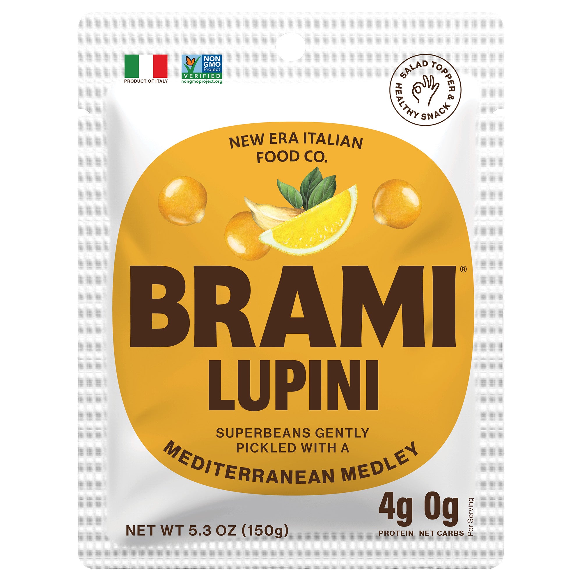Brami Lupini Beans - Mediterranean Medley – BRAMI Snacks